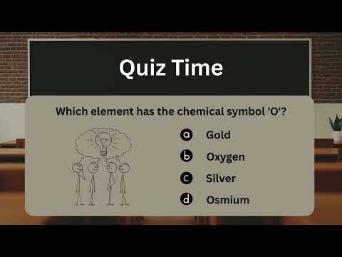 Which Element Has the Chemical Symbol "O"? | General Quiz Time | Guess the Right Answer | Quiz Game