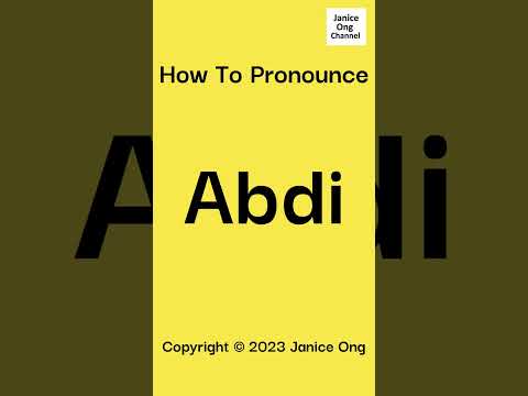 How To Pronounce Abi? Correctly | Abi Pronunciation | How To Say Abi Pronunciation Guide