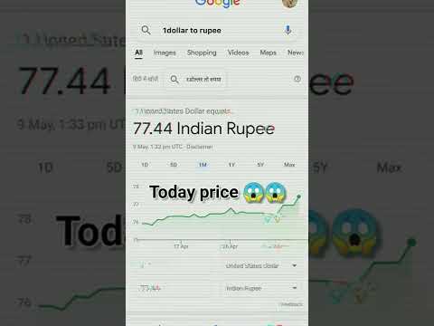 1 Dollar = Indian rupees 😱😱 || omg dollar price|| today price || may price 😱💯||