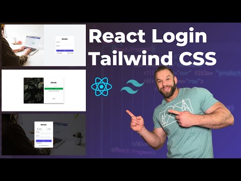 Build 3 Custom Login Pages in React JS Using Tailwind CSS | Видео