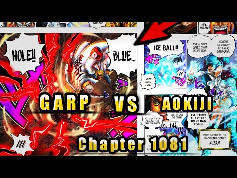 🛑Garp VS Aokiji and law VS black beard - Chapter 1081 explained