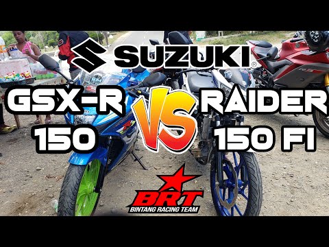 SUZUKI RAIDER 150 Fi vs SUZUKI GSX-R150 | with BRT JUKEN 5 RACING ECU
