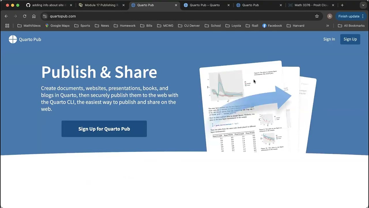 Setting Up a Quarto Pub Account