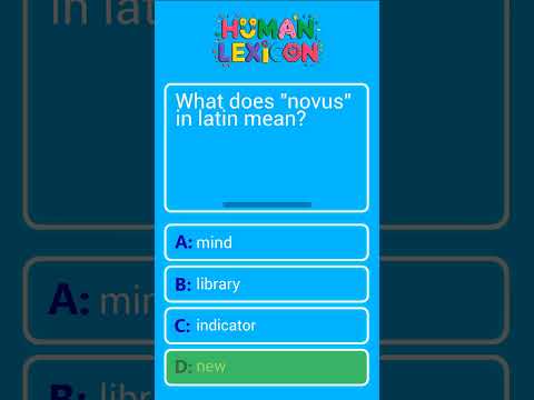 What does "novus" in latin mean?