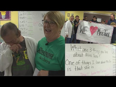 PAY IT FORWARD: Teacher's aide connects with special-ed students
