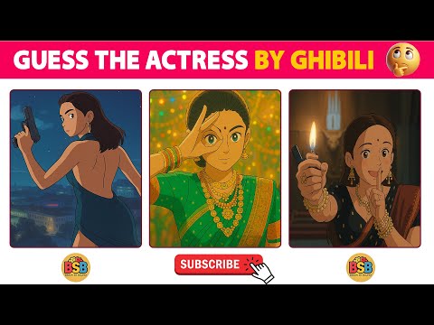 Guess the Bollywood Actress from Ghibli Art! | Only True Fans Can Score 20/20 ????????