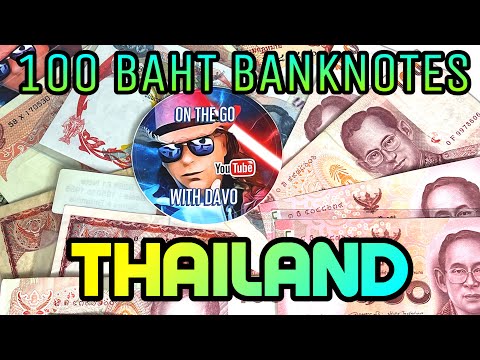 THAILAND:100 Baht Banknotes of Thailand 💵🇹🇭.