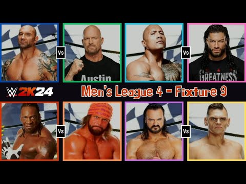 WWE 2K24 | Men's League 4 - FIXTURE 9