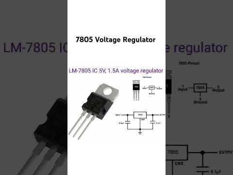 LM7805: +5v linear voltage regulator #7805 #electronicseducation #electronics