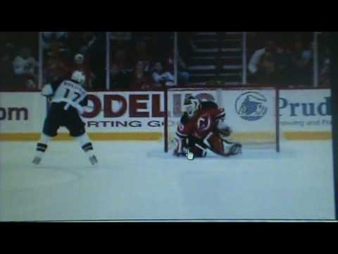 Brodeur another paddle down move that doesn't work. He's just guessing!