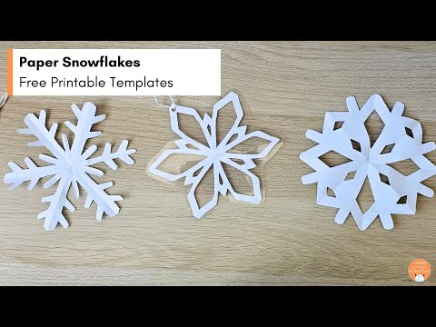 Free Printable Paper Snowflake Templates for Kids