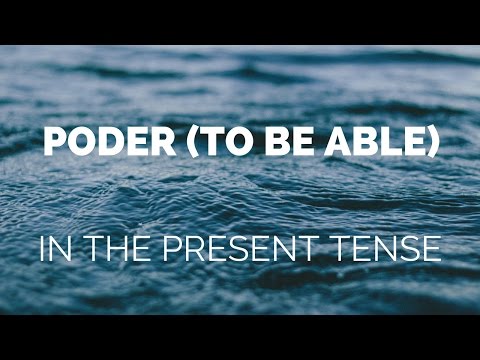 How to conjugate poder (to be able) in the present tense in Spanish