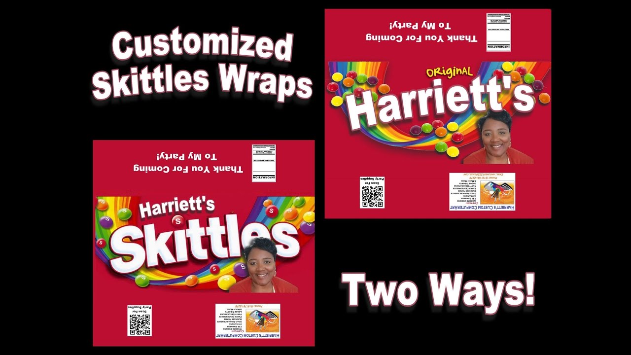 Original Skittles Wraps:  Two Options