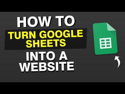 NEW*How to Turn Google Sheets into a Website (Build Fast)