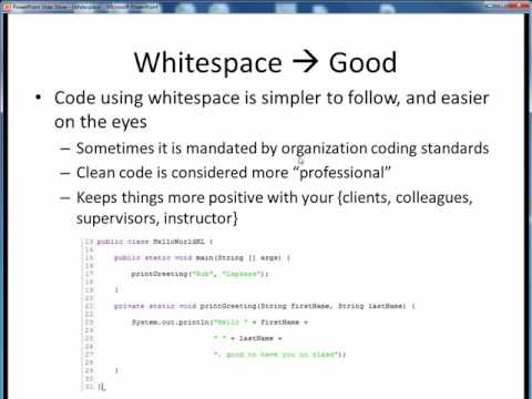 whitespace