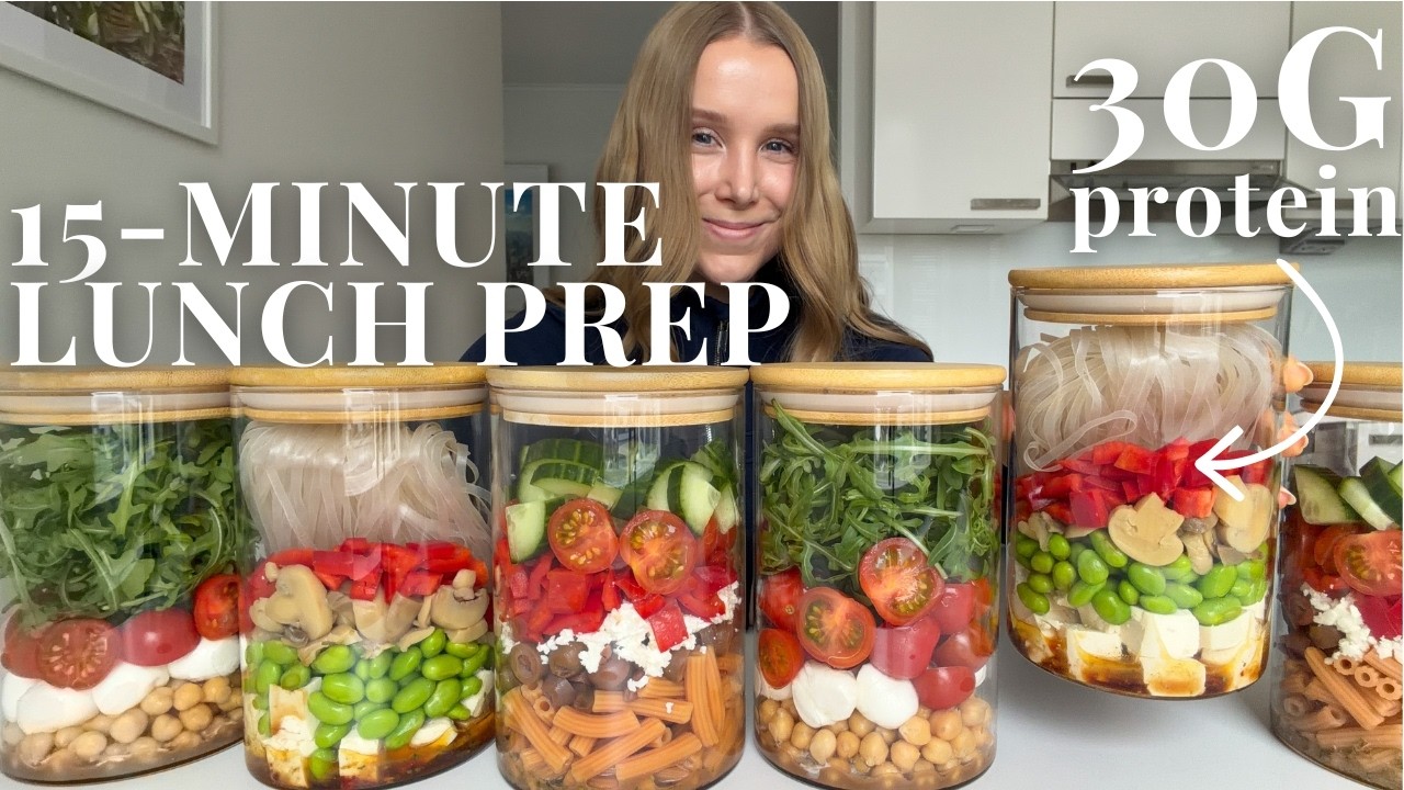 15-Minute Meal Prep Lunches | 3 Healthy & Easy Recipes