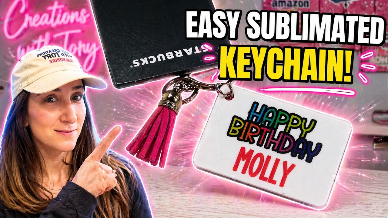 Sublimation Keychain Tutorial (Step-by-Step for Beginners!)