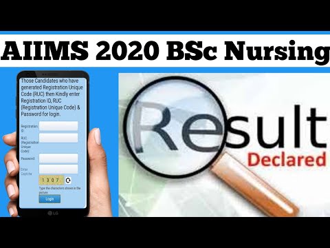 AIIMS 2020 BSc Nursing Result|aiims bsc nursing
