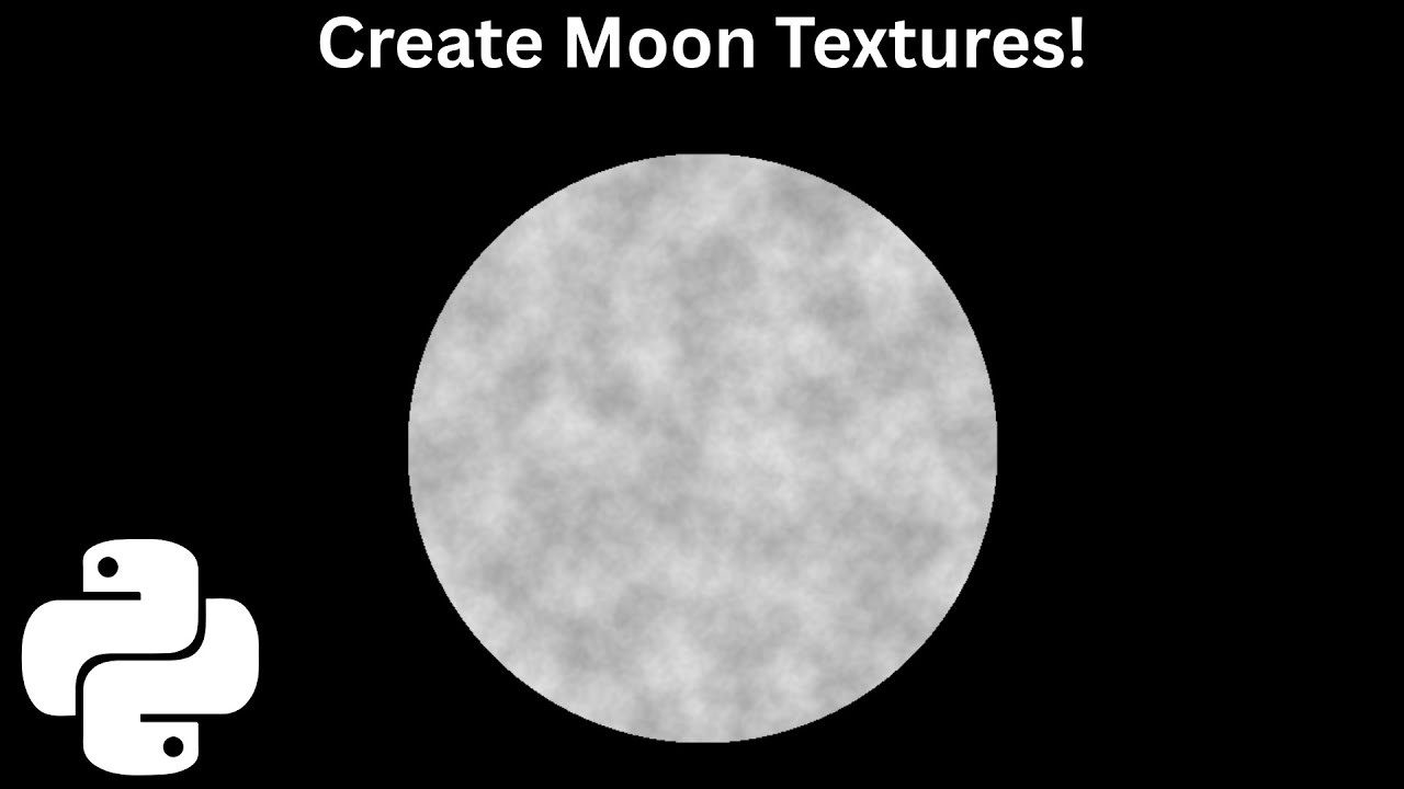 Python Tutorial | How to Generate Moon Textures with MoonTex