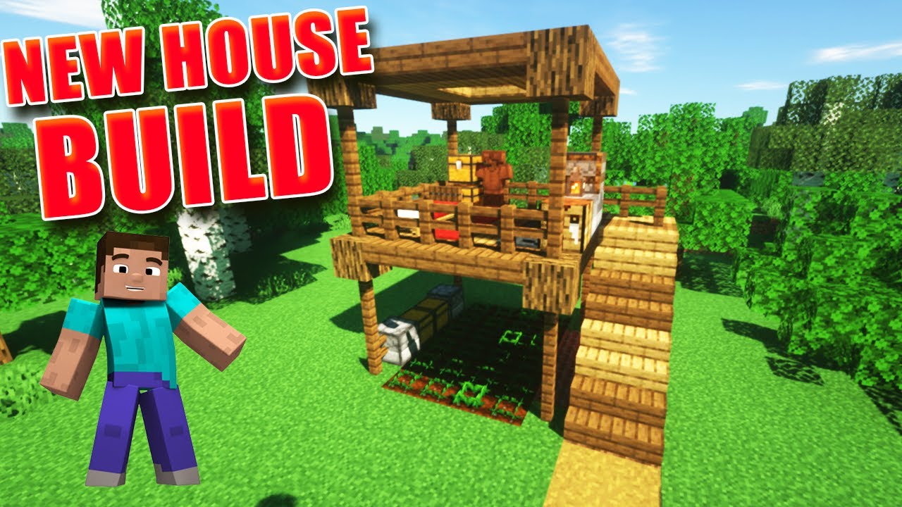 ⚒️Minecraft : How To Build a 1 Person Survival Wooden House - Minecraft ...