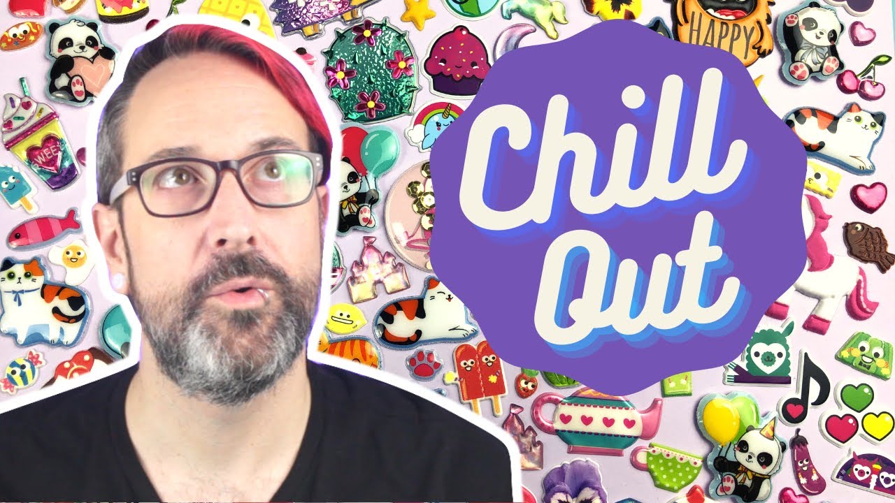 Chill Pill | Relax With Puffy Stickers