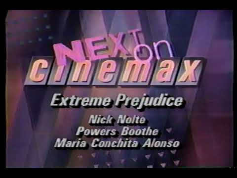 1988 Cinemax Extreme Prejudice & Cinemania bumper