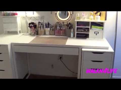 walkn4life: My Vanity Table Set Up & Makeup Organization