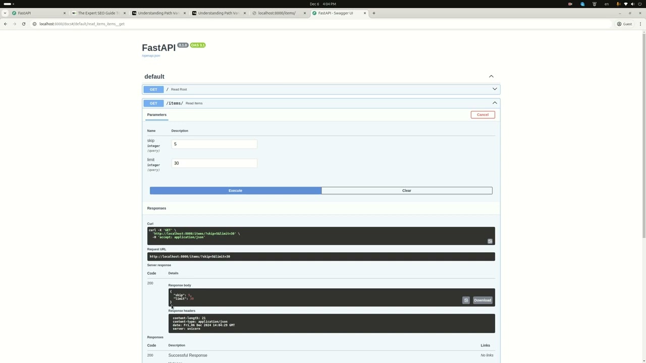 Getting Started with FastAPI: Query Parameters & Path Variables