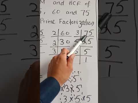 LCM and HCF of 45 60 and 75 | GCF of 45 60 and 75 | leastest common multiple | LCM of three digits