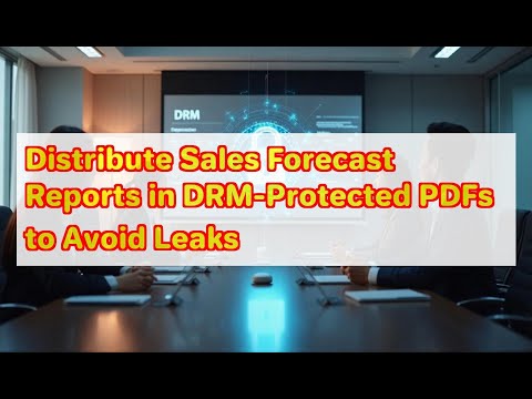Distribute Sales Forecast Reports in DRM-Protected PDFs to Avoid Leaks