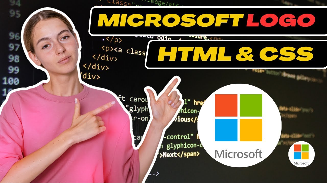 Microsoft Logo using HTML & CSS tutorial | Web Development