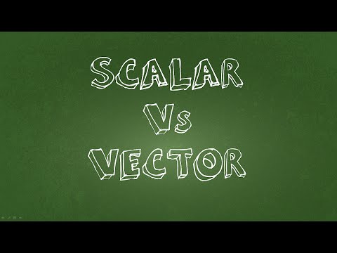 Scalar and Vector Measurements - A simple tutorial answering: what are they?