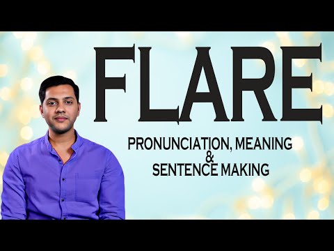 Flare - Meaning & Pronunciation Word World Audio Video Dictionary