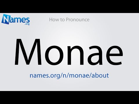 How to Pronounce Monae