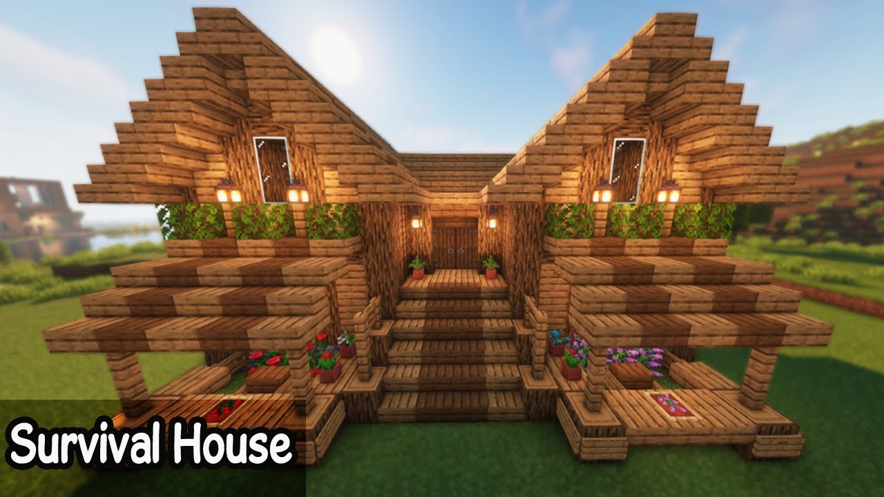 Minecraft: How To Build A Simple Survival House - Minecraft Builders