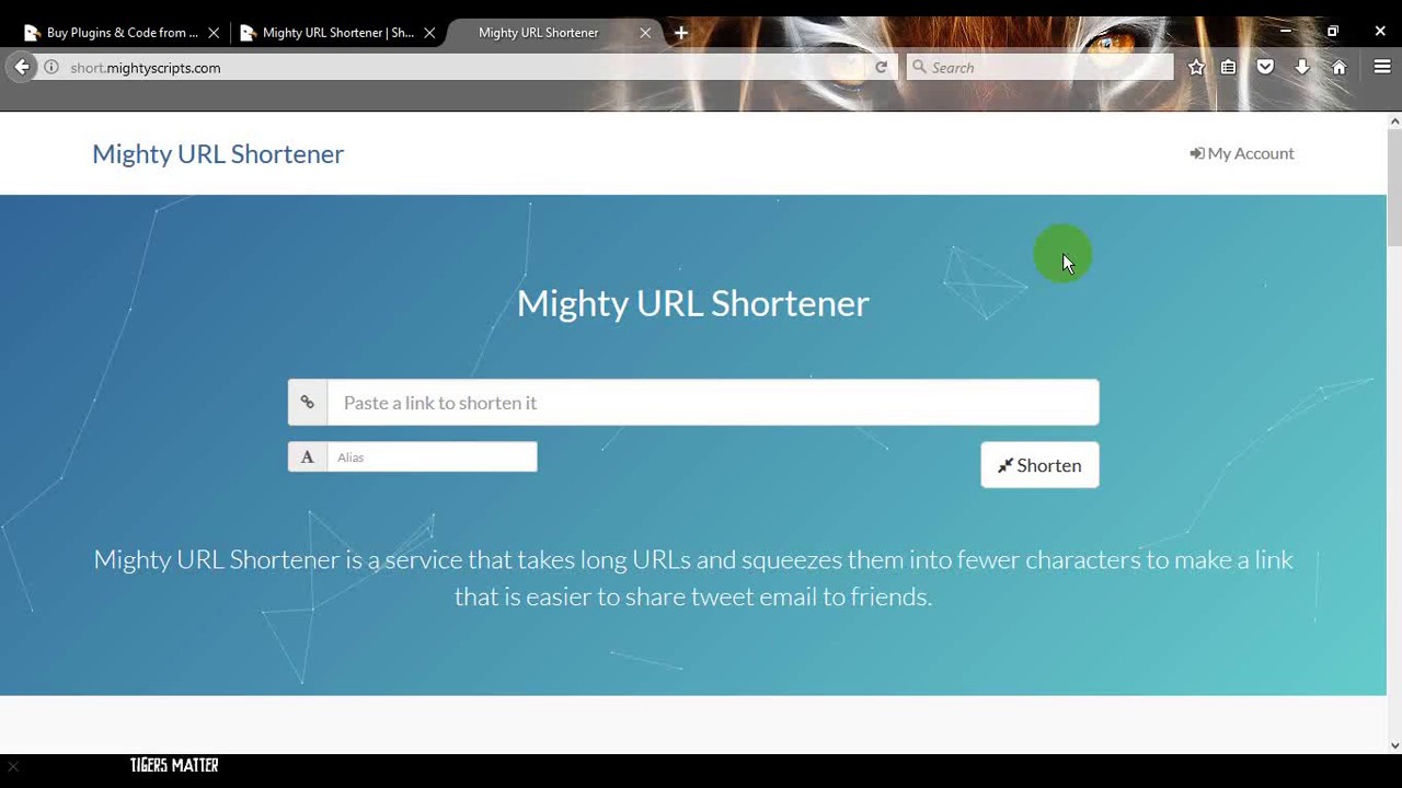 Mighty URL Shortener Short URL Script