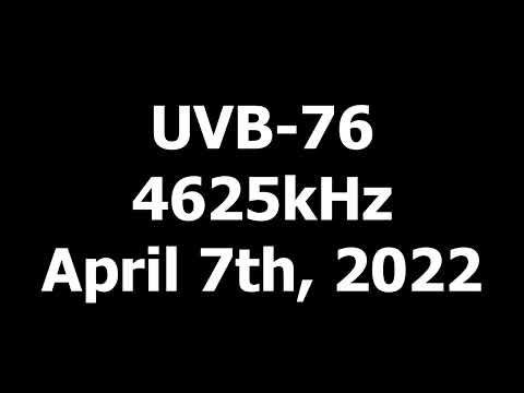UVB-76 (4625 kHz) April 7th, 2022 - Buzzing Stops [Log 2]