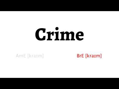 How to Pronounce crime in American English and British English