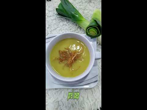 lekkere verse prei soep maken , stap per stap,: how to make leek soup step by step