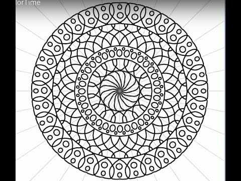 Design your own Mandala coloring pages: ColorTime