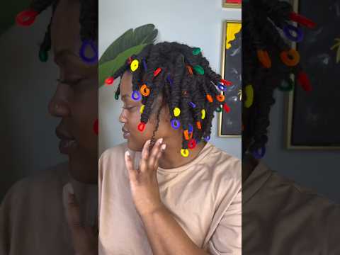 Pipe cleaner curls tutorial #locs #locstyles #curlylocs