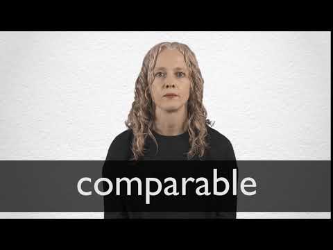 How to pronounce COMPARABLE in British English