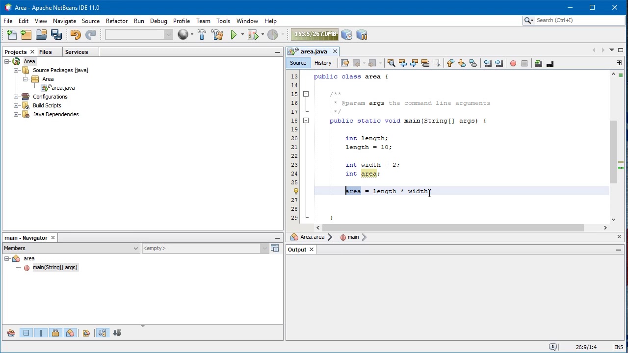 Netbeans   Variables and data types