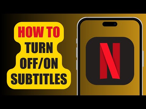 How To Turn Off/On Subtitles | Netflix