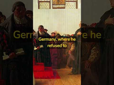 Martin Luther appears before the Diet of Worms