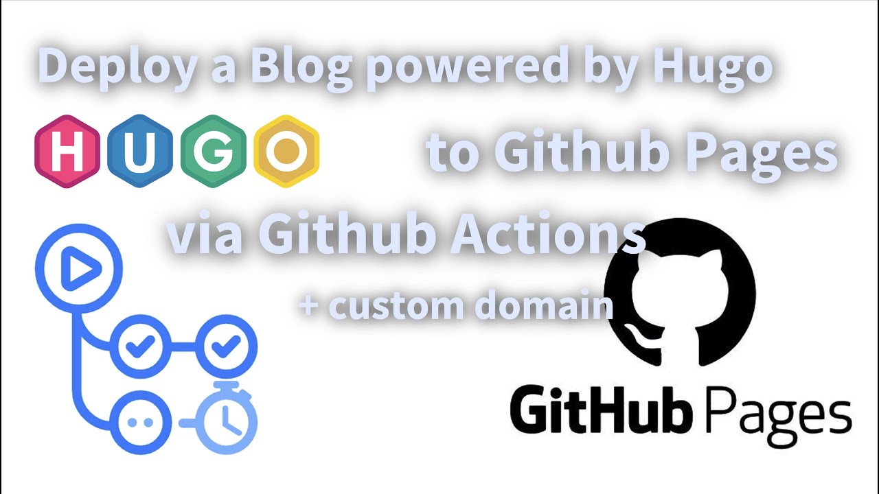 Deploy Hugo Blog to Github Pages via Github Actions w/ a Custom Domain