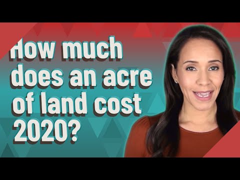 How much does an acre of land cost 2020?