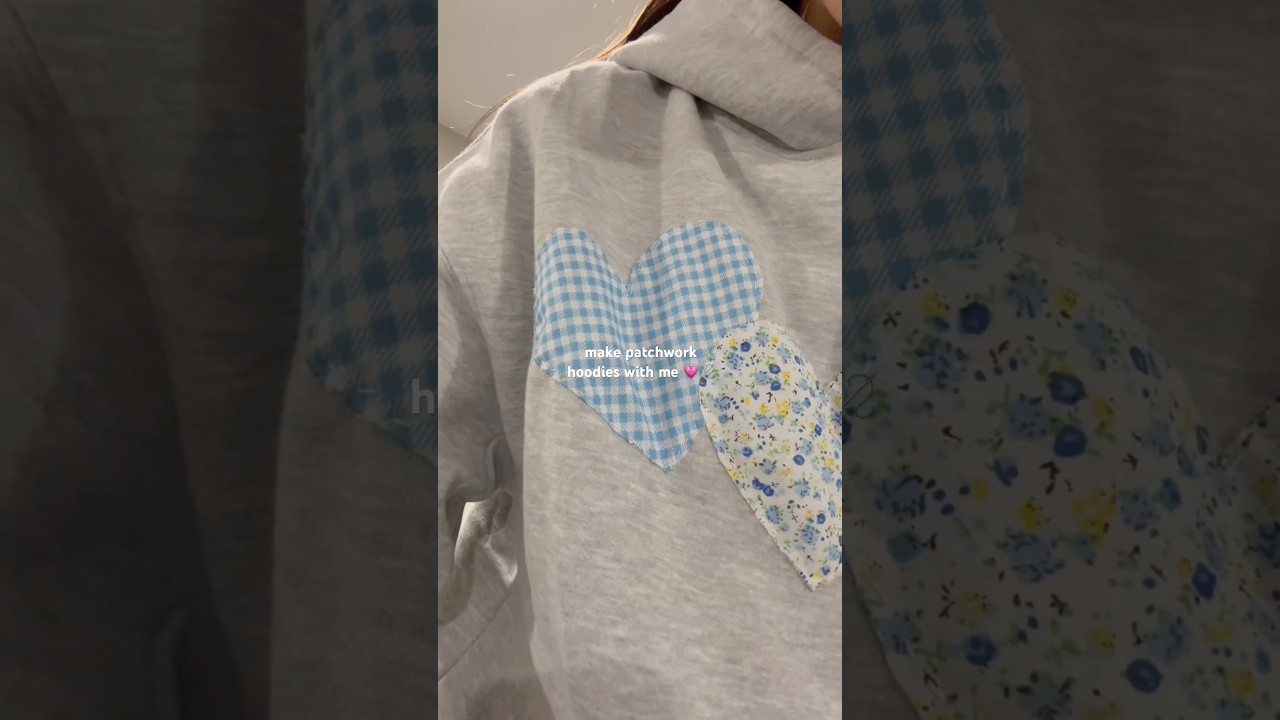 patchwork hoodies! #hoodie #friends #diy #creative #patch #cute