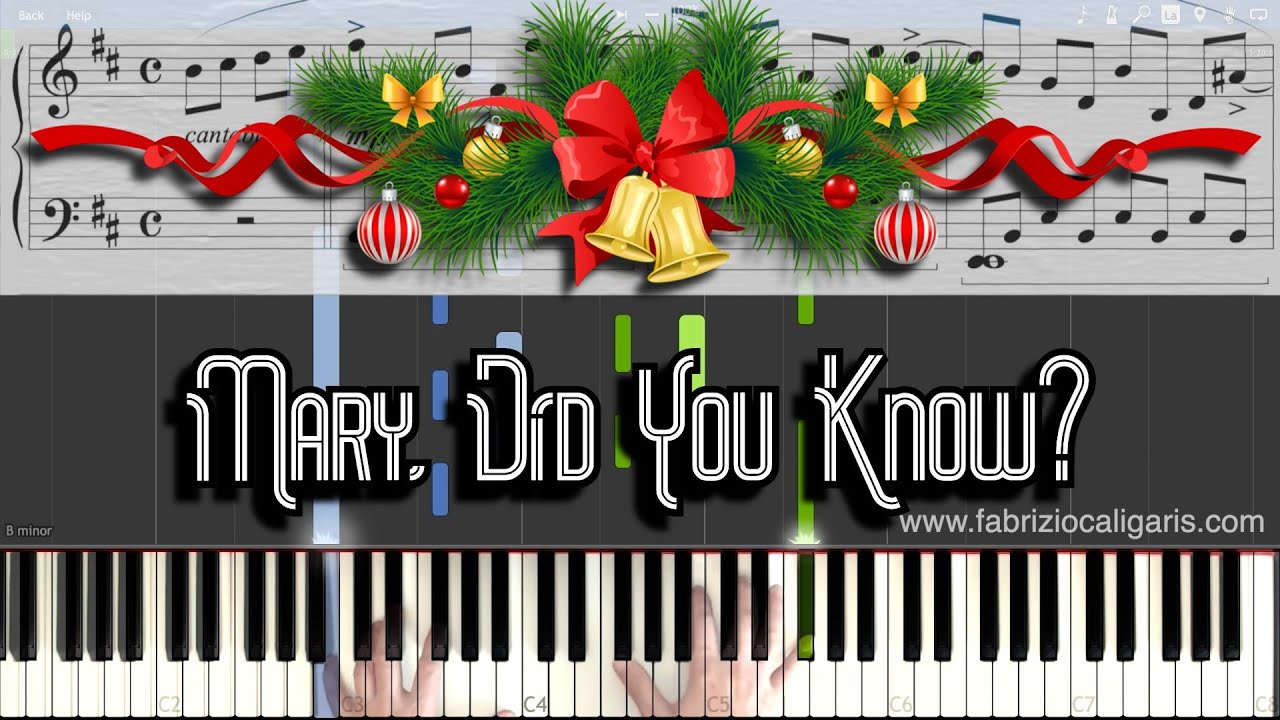 Mary, Did You Know? - Piano Tutorial - Sheet Music in PDF