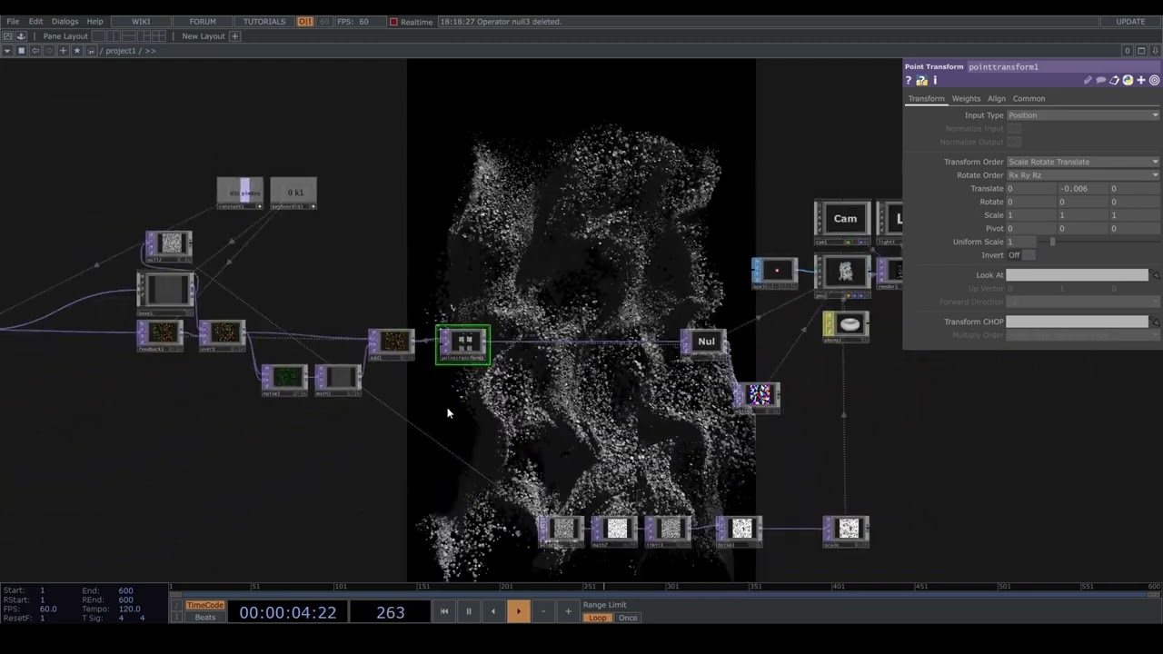 Liquid Gravel - Interactive Attractor and Particles TOUCHDESIGNER TUTORIAL